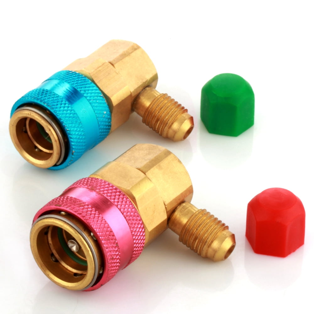 Car AC R134a Quick Connectors System Port Adapters Couplers Low High ...