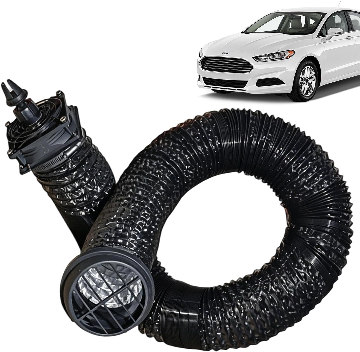 Car AC Vent Extender Foldable Flexible Hose Portable Cooling Tube for ...