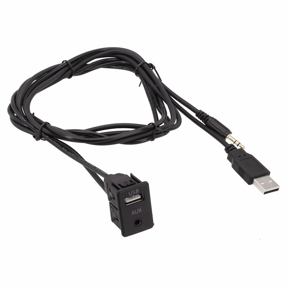 Car AUX USB Male Dash Flush Mount Mounting Adapter Suitable For Car/RVs ...