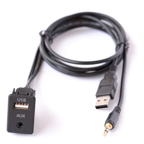 Car AUX USB Male Dash Flush Mount Mounting Adapter Suitable For Toyota ...