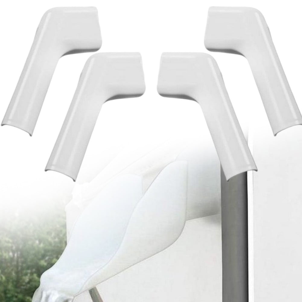 Car Accessories 4Pcs/Kit White Rv Rain Gutter Spout Long Version Left ...