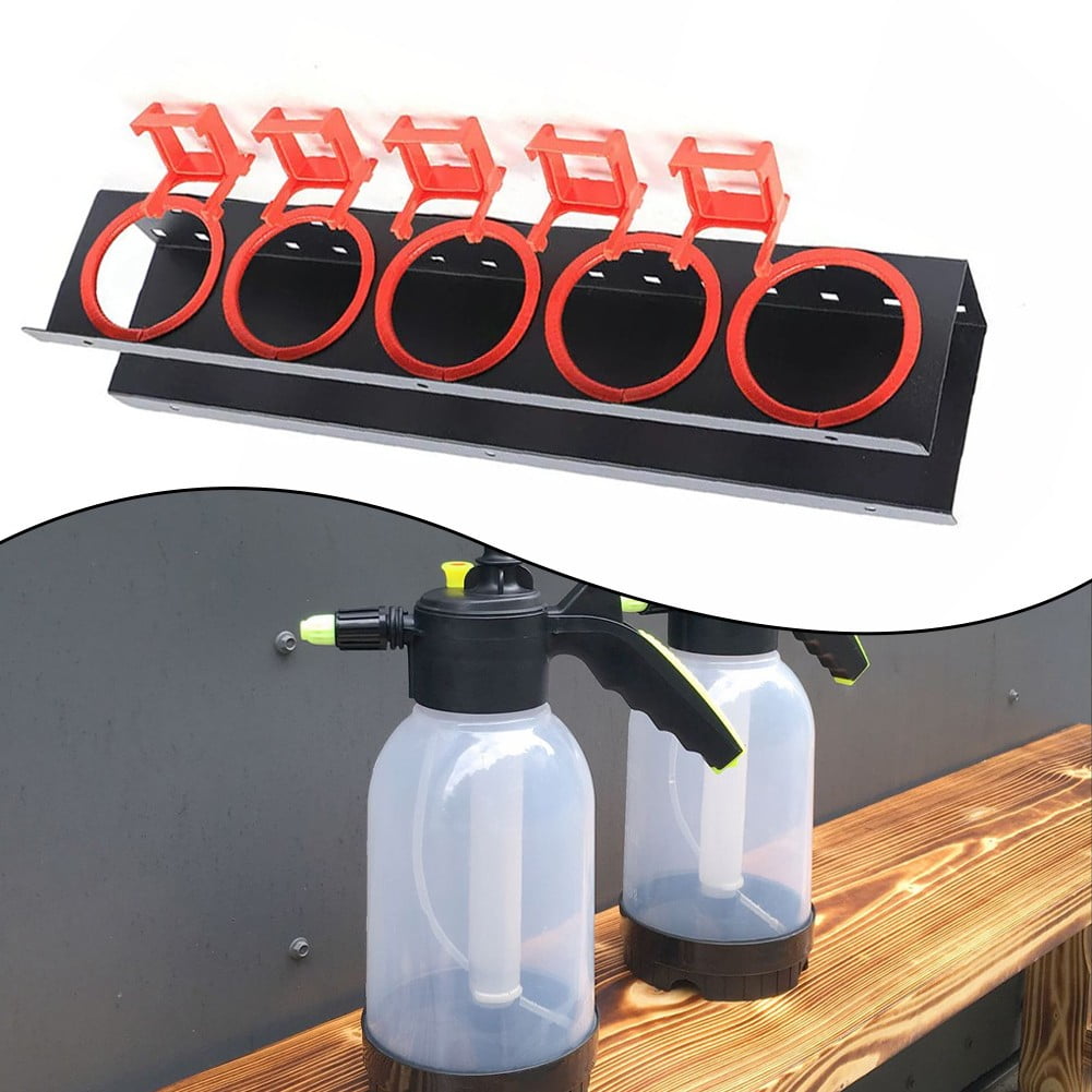 Car Accessories 5-Hole Spray Bottle Storage Rack Wall-Mount Holder Wall ...