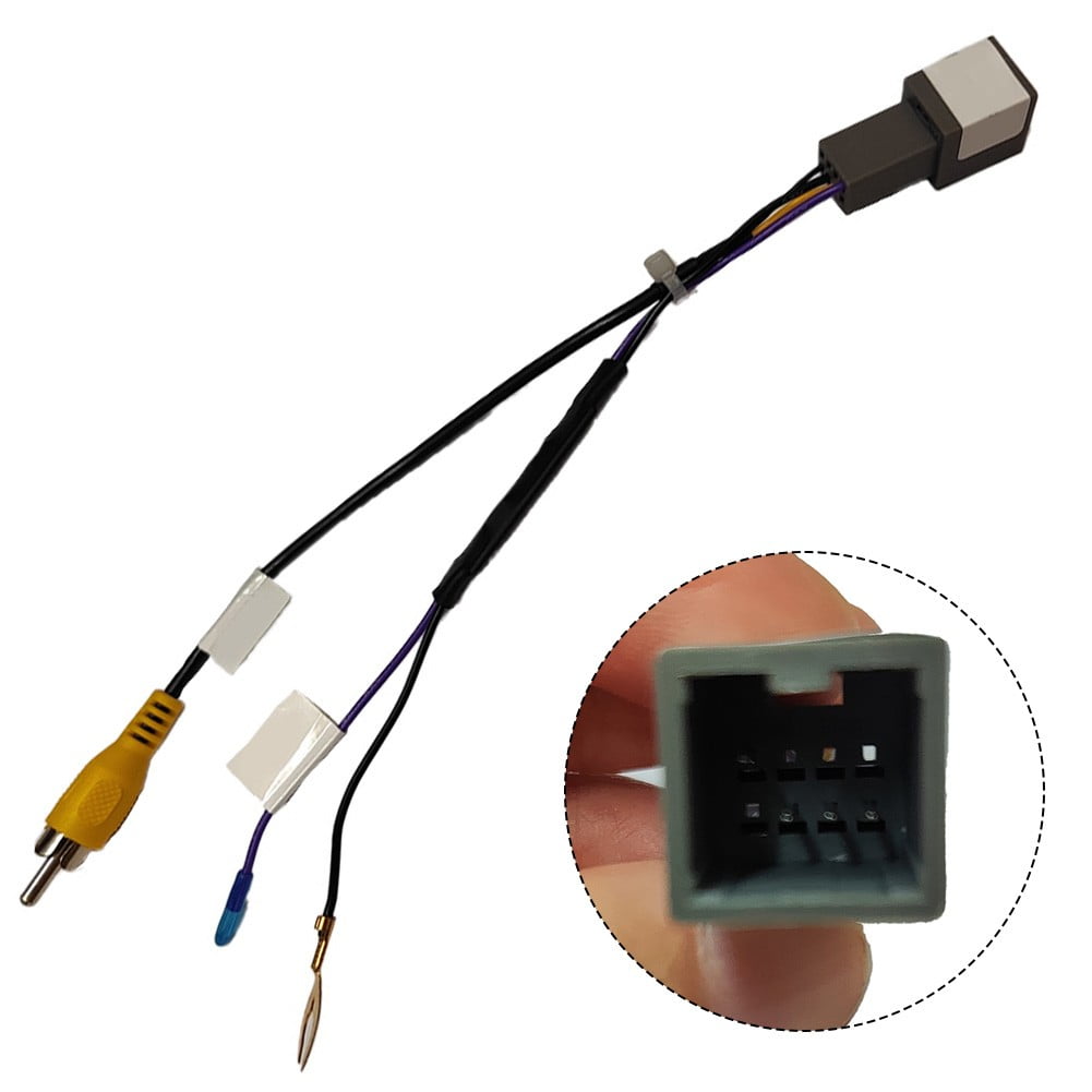 Car Accessories 8-Pin Reverse Camera Output Video Adapter Wiring Cable ...
