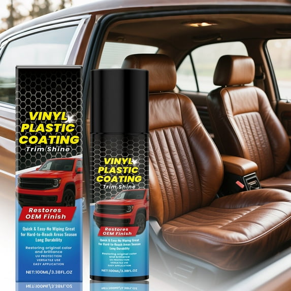 Car Accessories Car Care Vinyl Plastic Coating Trim Shine Restores OEM ...