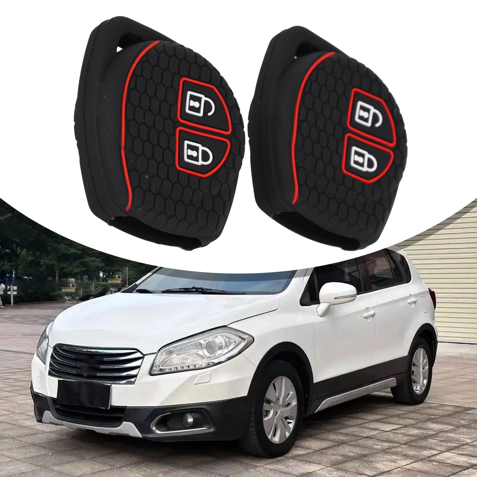 Car Accessories Compatible Silicone Key Cover Cases for Suzuki Models ...