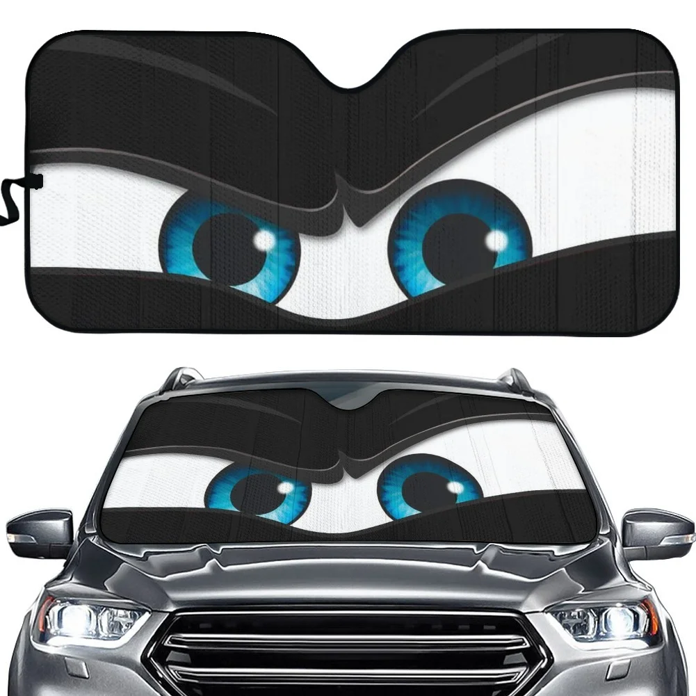 Car Accessories Dragon Evil Eyes Print Sunshades Reflector Anti UV ...