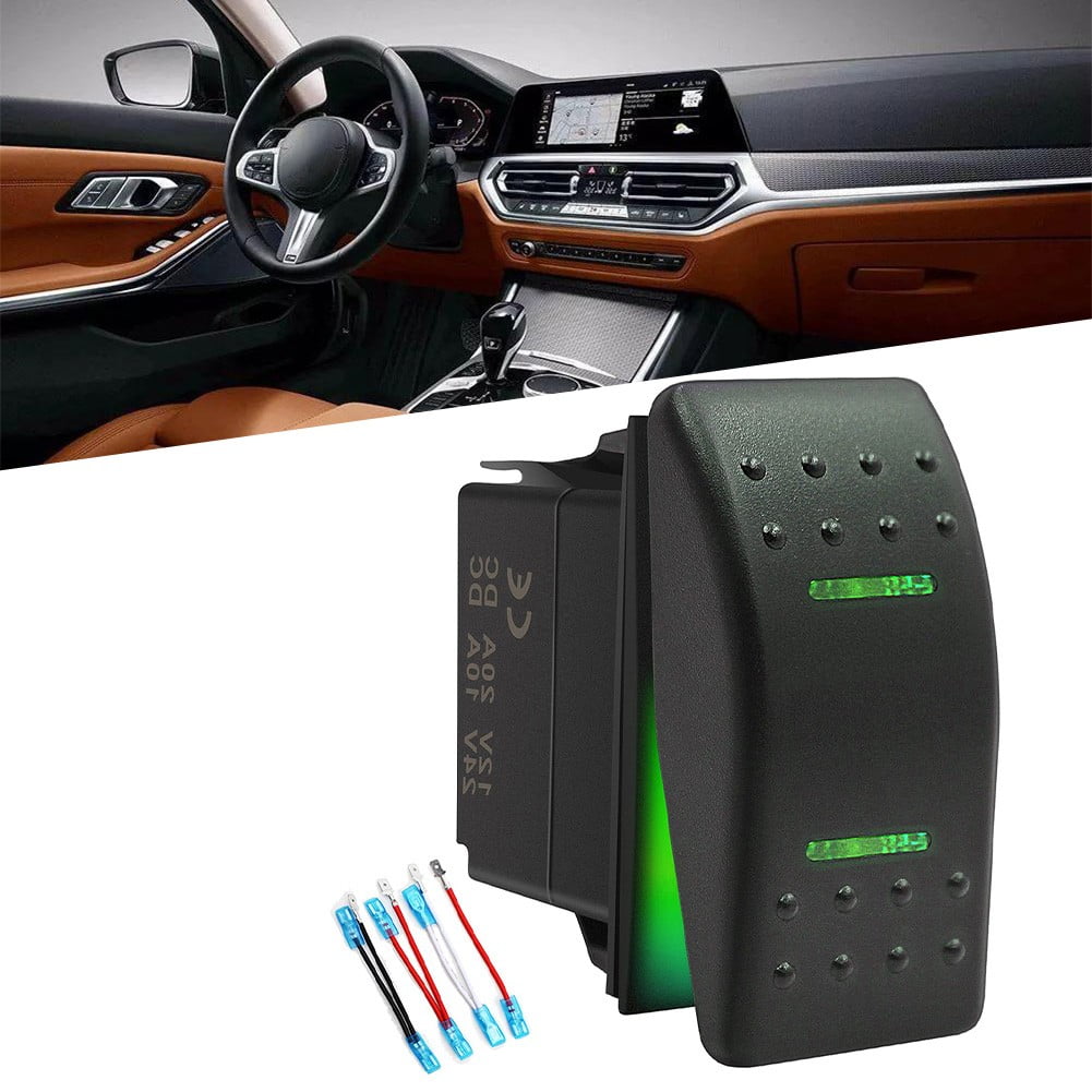 Car Accessories Momentary Rocker Switch Toggle On/Off/On 12V/20A 7Pin ...