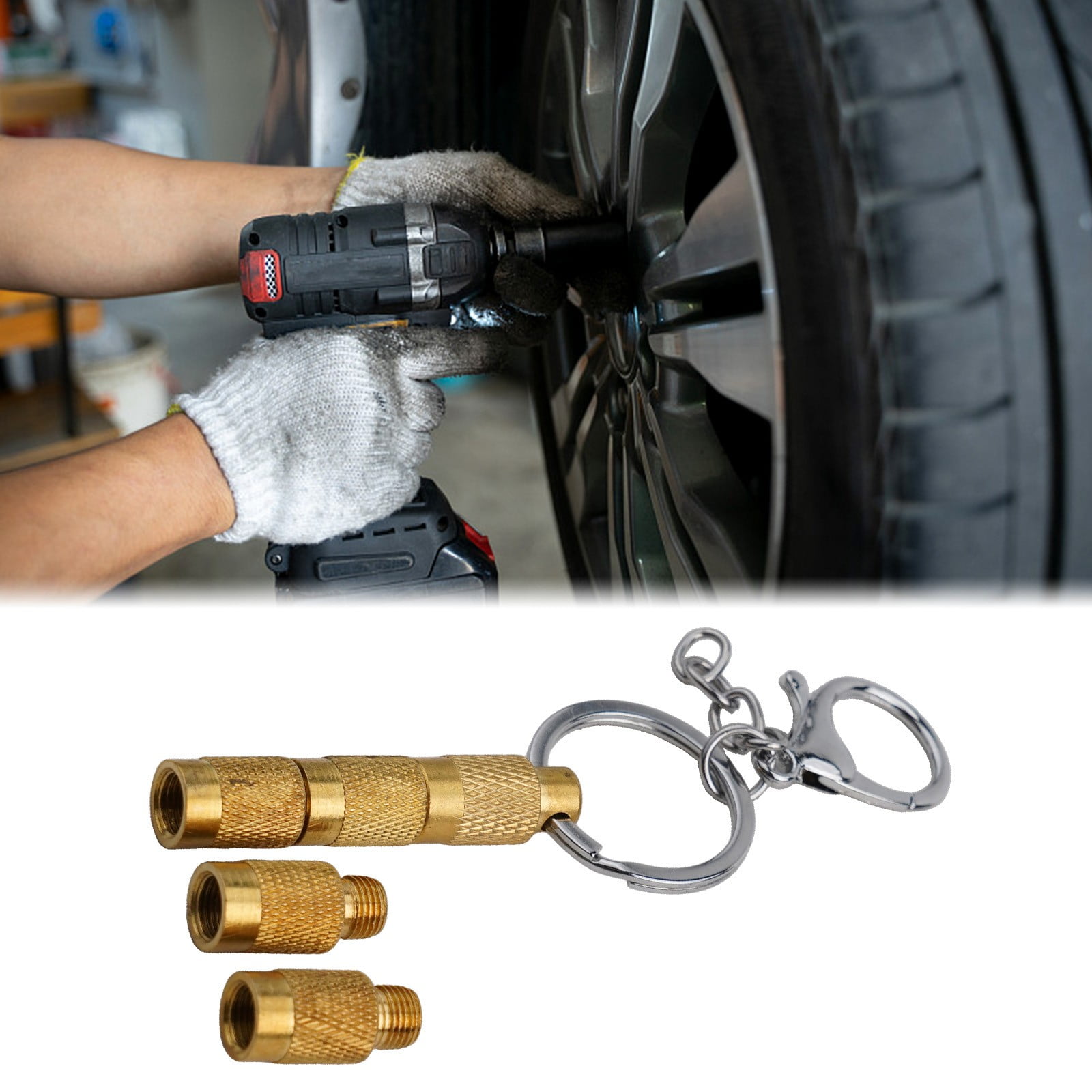 Car Accessories Premium Brass Tyre Air Down Tool 4 In 1 Tire Air ...