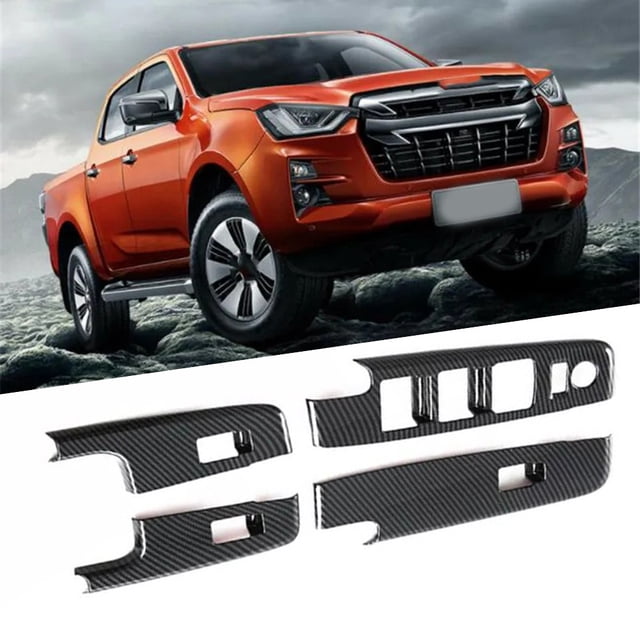 Car Accessories Rhd Carbon Fiber Window Lift Switch Panel Trim for ...