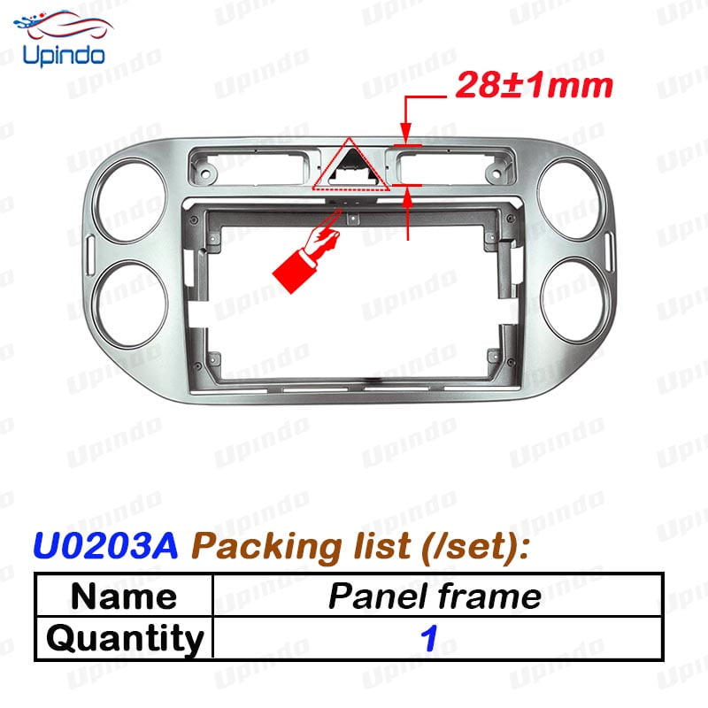 Car Accessory Double Din 9 Inch Audio Plastic Fascia Gps Mp4 Radio ...