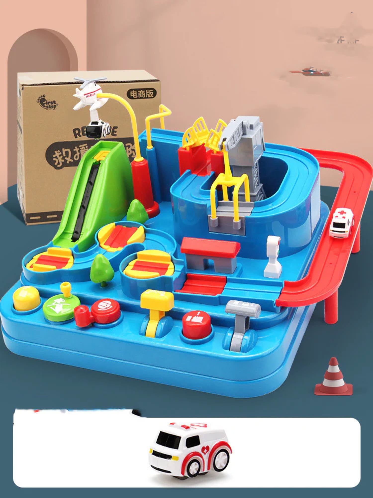 Car Adventure Adventure Toys Children Toy Girls Car Park 3 Train 4 Car ...