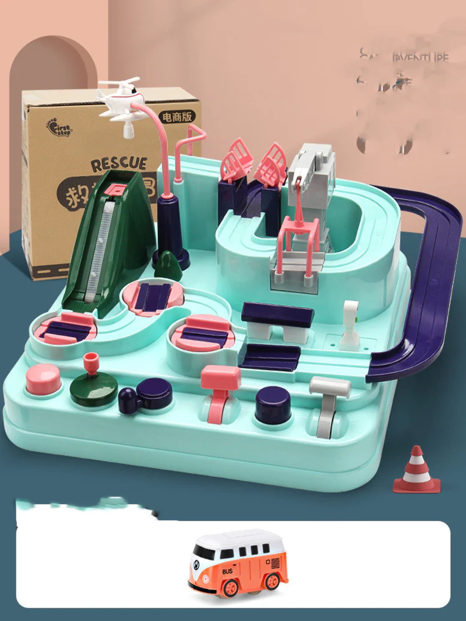 Car Adventure Adventure Toys Children Toy Girls Car Park 3 Train 4 Car ...