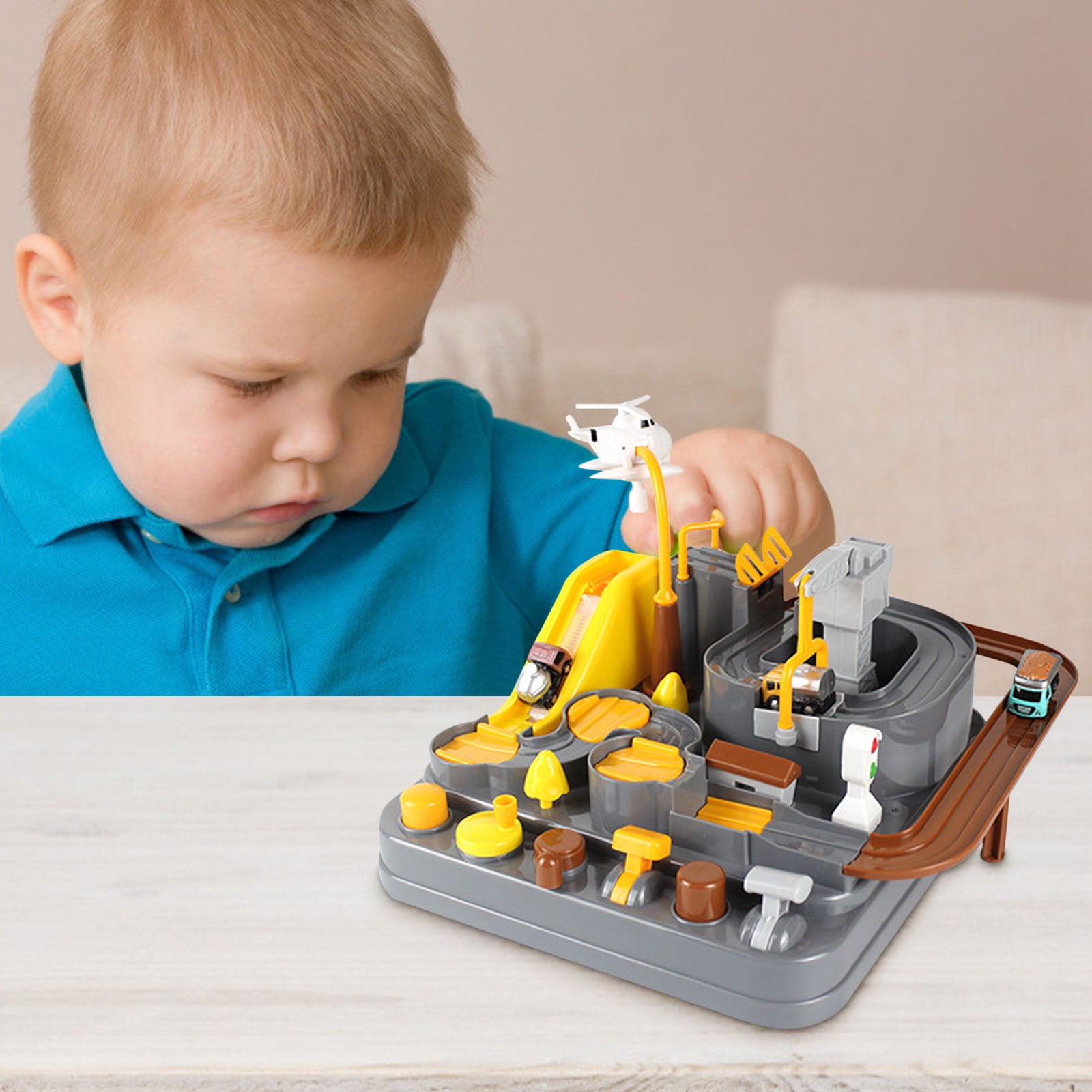 Car Adventure Toys Race Track for Toddlers Toy Vehicle Playsets & Race ...