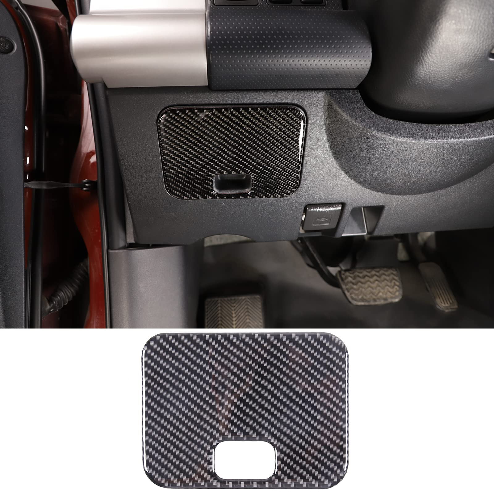 Car Air Conditioning Button Panel Sticker Decal Carbon Fiber Interior ...