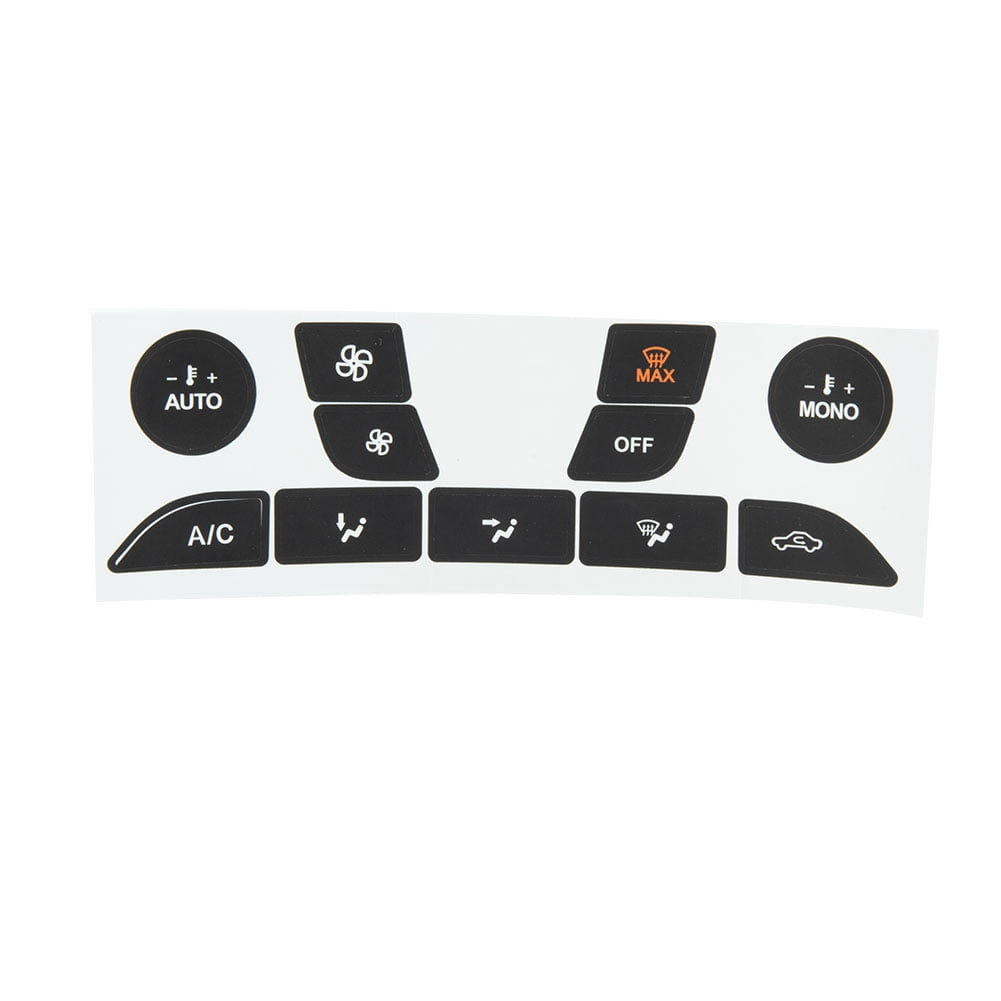 Car Air Conditioning Button Stickers Air Conditioning Control Switch ...