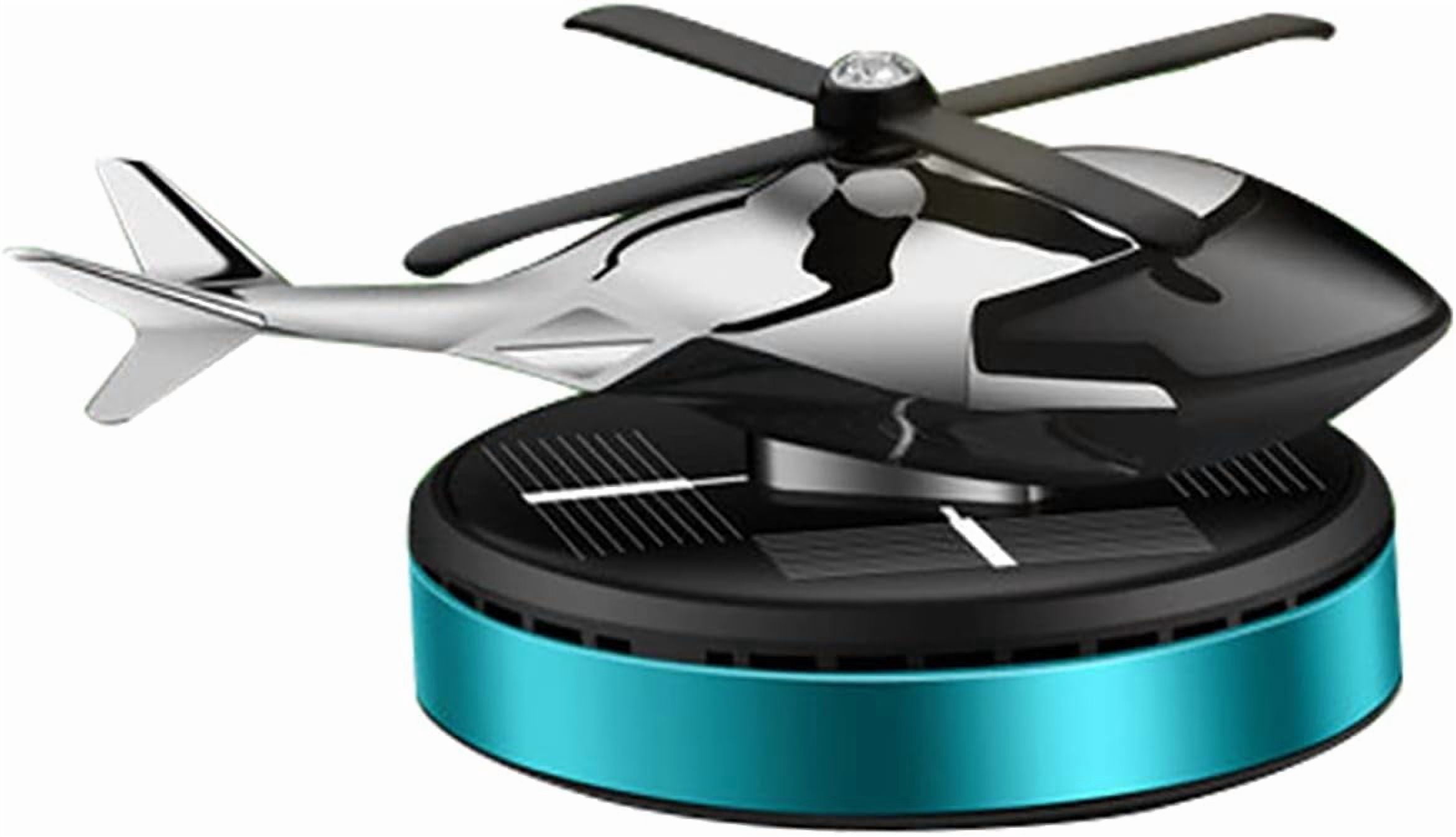 Car Air Freshener, Aluminum Solar Powered Rotating Incense Helicopter ...