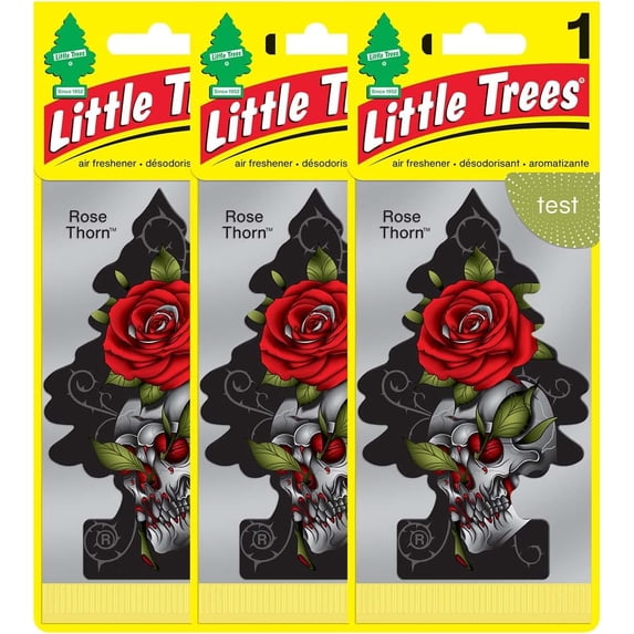 Car Air Freshener | Hanging Paper Tree for Home or Car | Rose Thorn | 6 ...