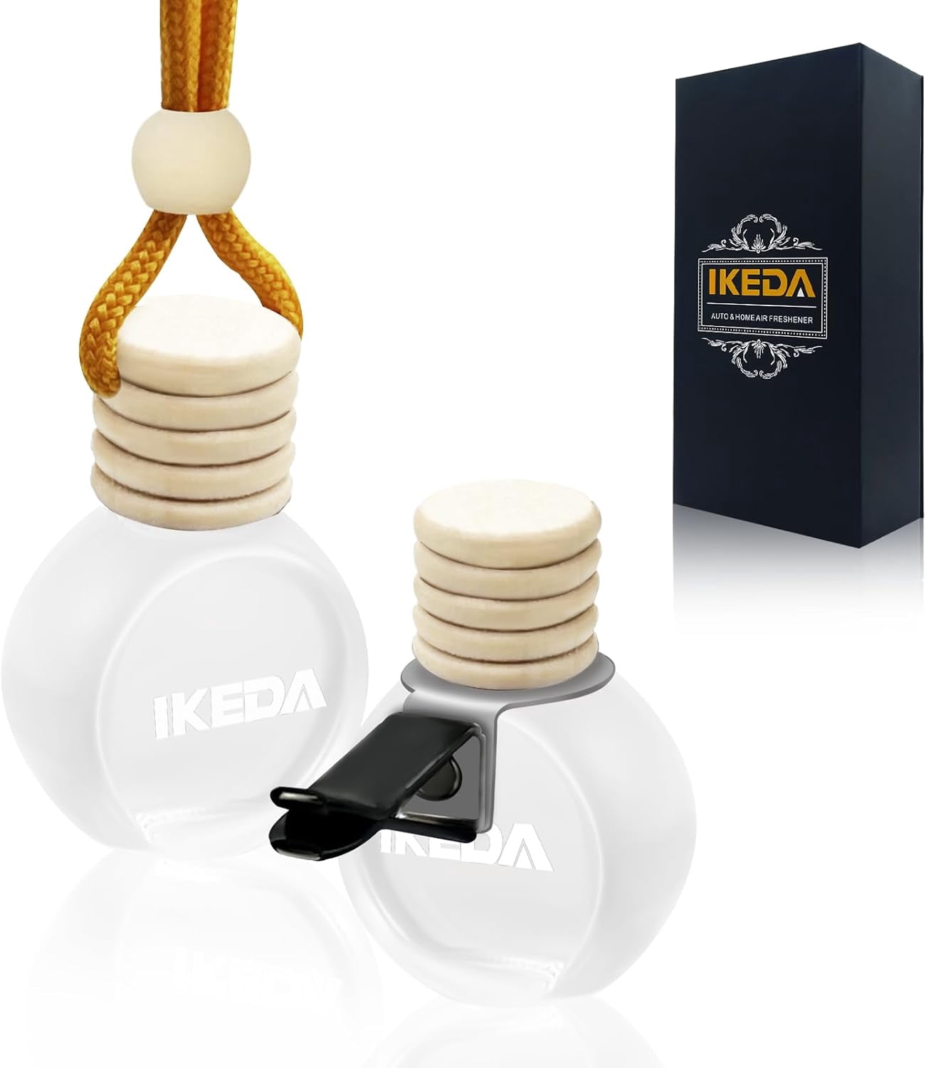 Car Air Freshener Hanging, Scent with Vent Clip Bottle,45-Days Long ...