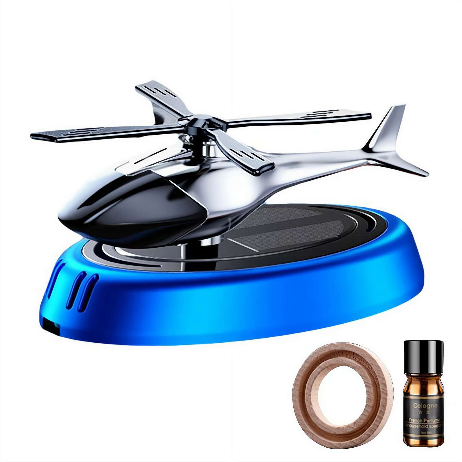 Car Air Freshener, Helicopter Solar Aromatherapy Diffuser for Dashboard ...
