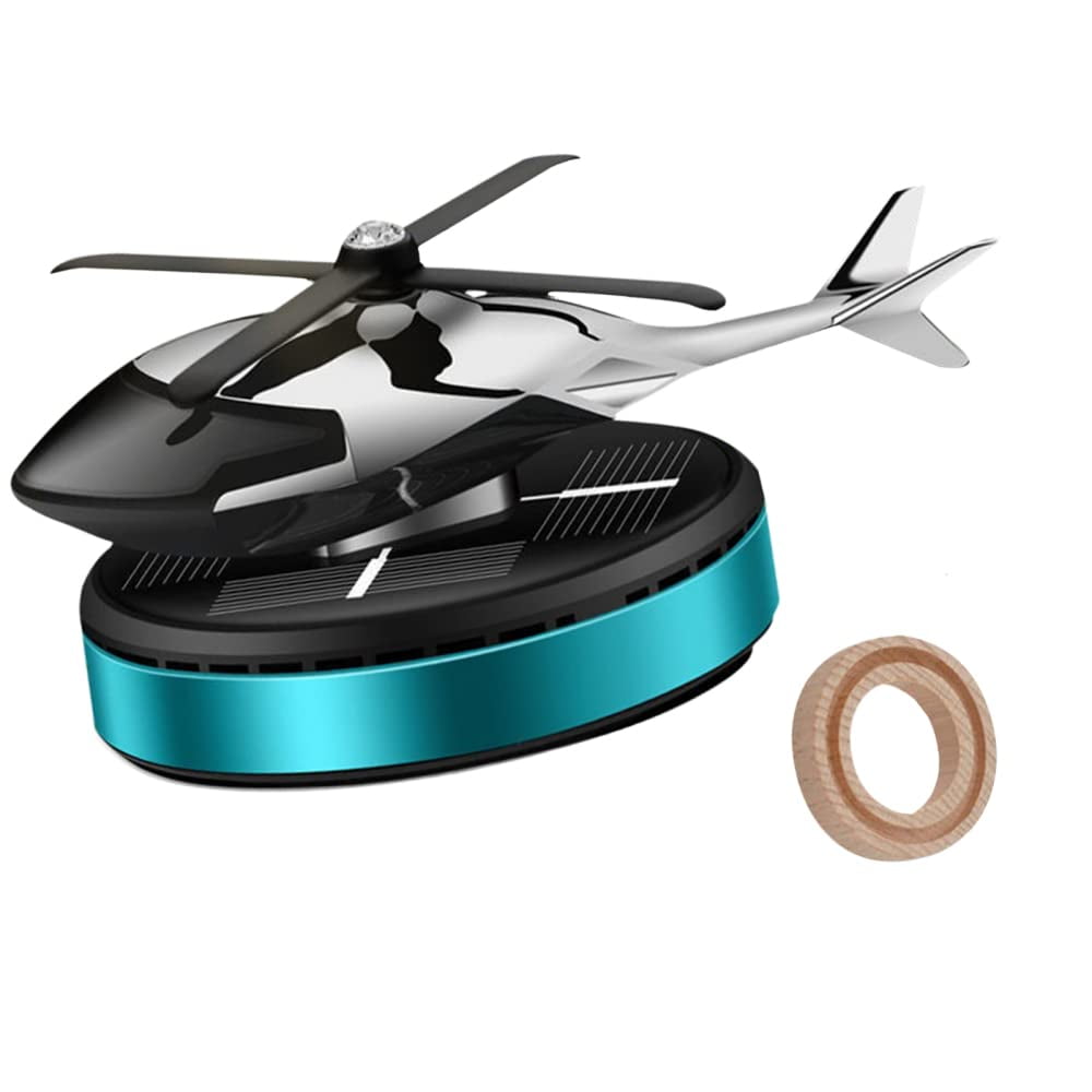 Car Air Freshener Helicopter Solar Energy Rotating Aromatherapy ...