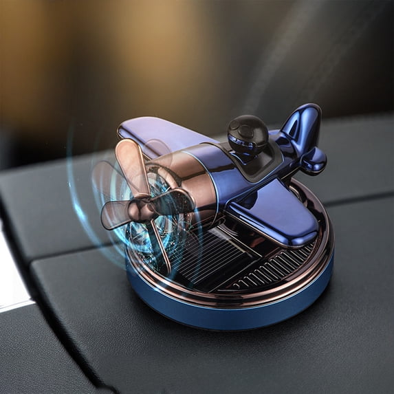 Car Air Freshener, Solar Rotating Fighter Jet Shape Car Perfume ...