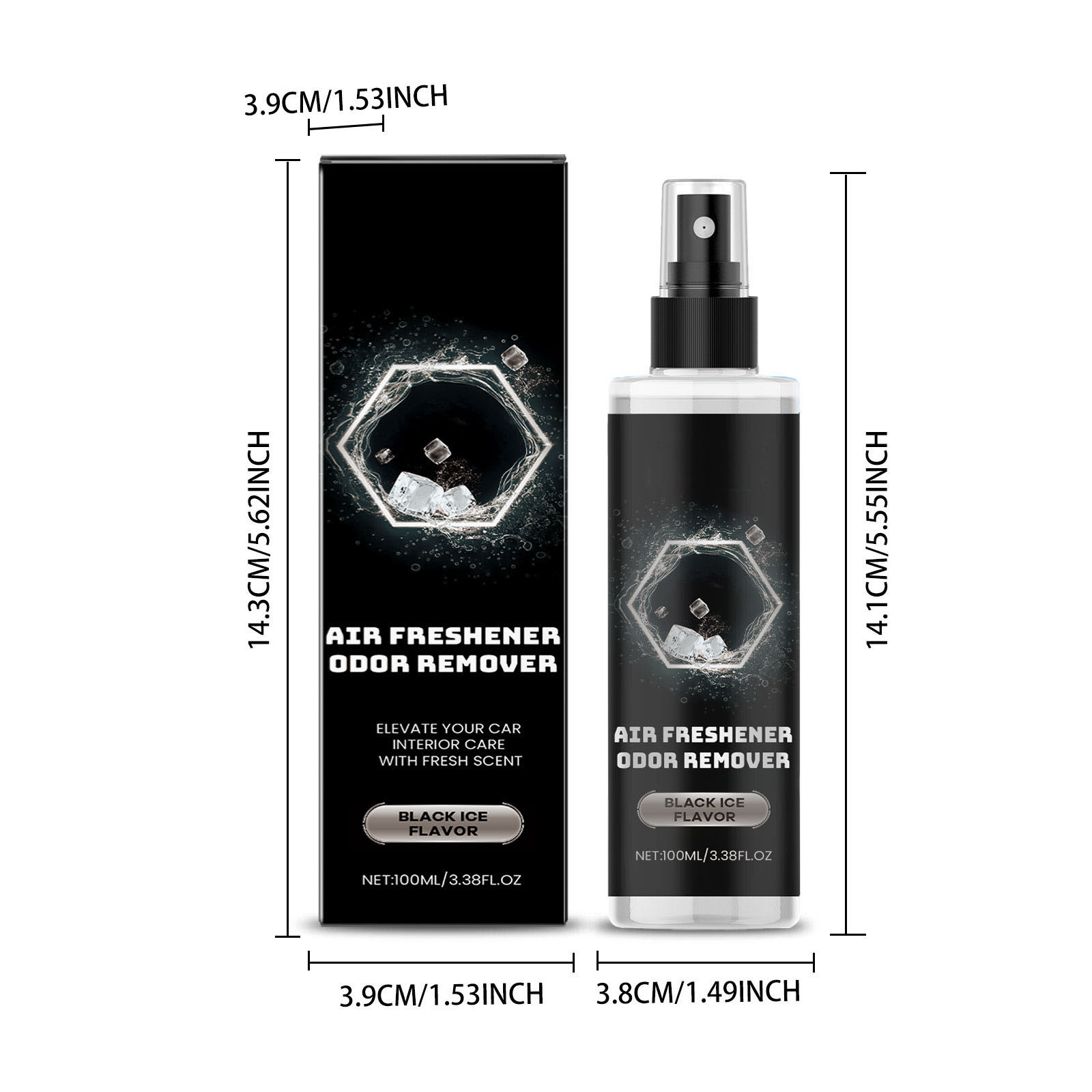 Car Air Freshener Spray 100ml, Long-Lasting Odor Eliminator Vehicle ...