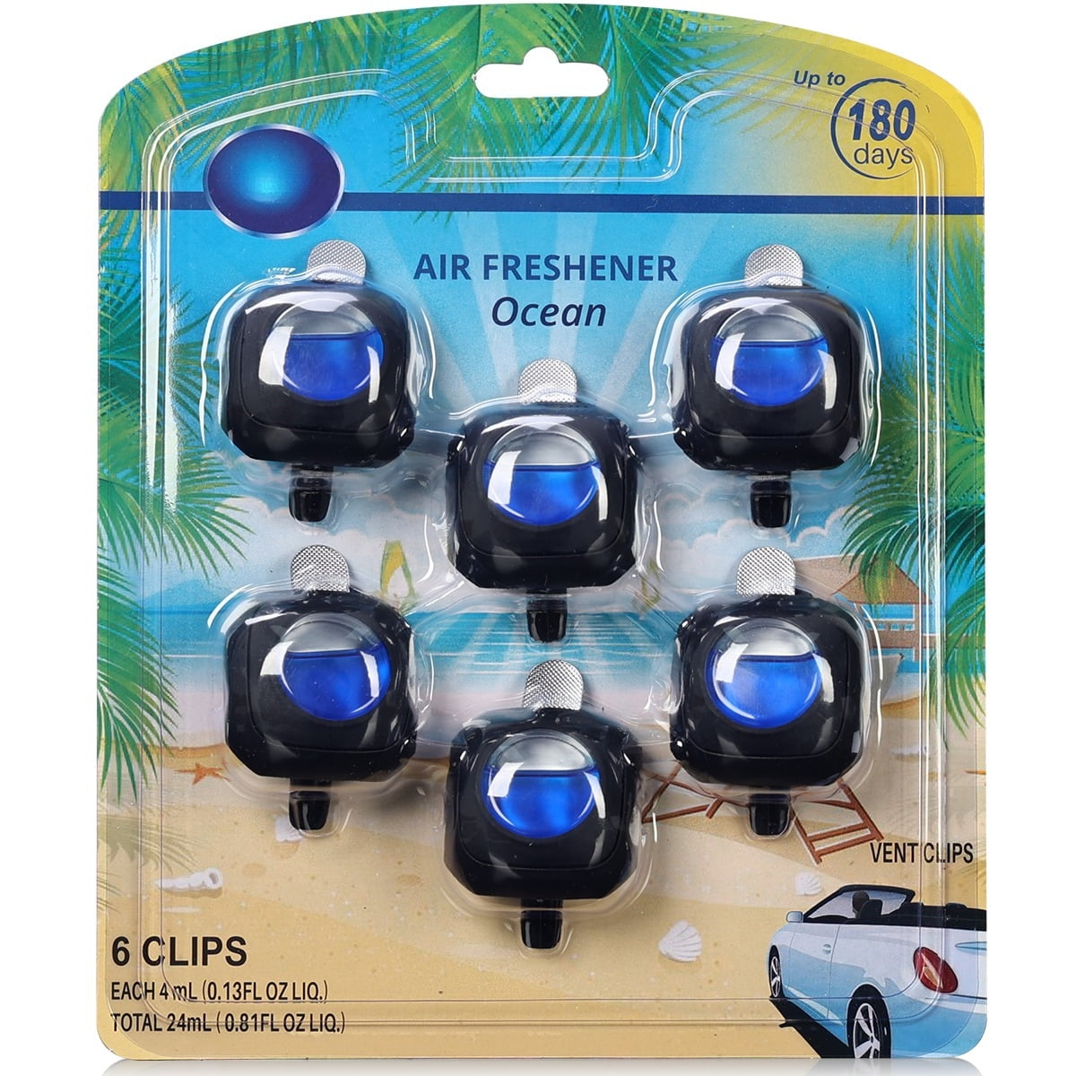 Car Air Freshener Vent Clips , 6 Car Freshener Vent Clips , 4ml Each ...