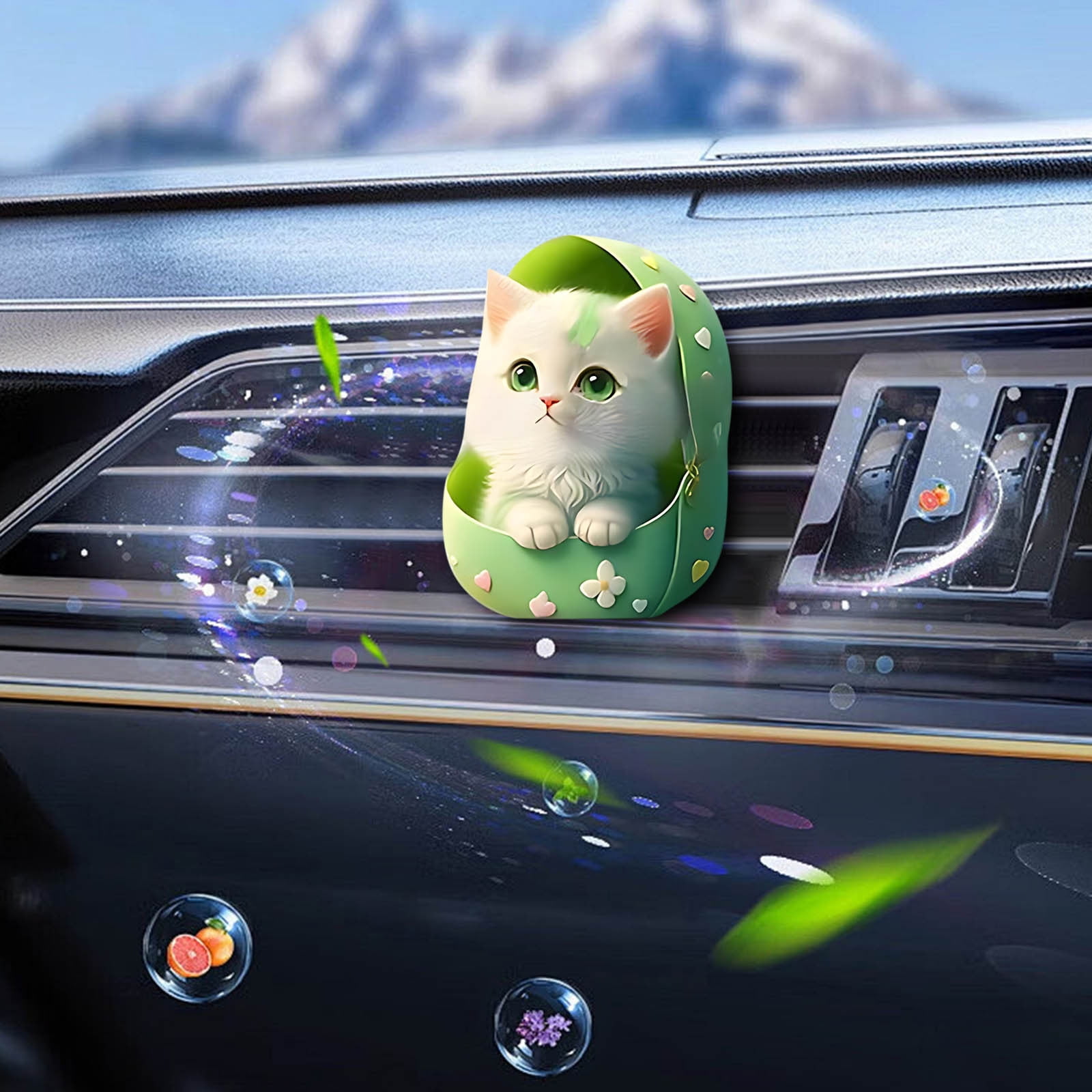 Car Air Fresheners,Cat Car Diffuser,Air Outlet Vent Fresheners,Car Air ...