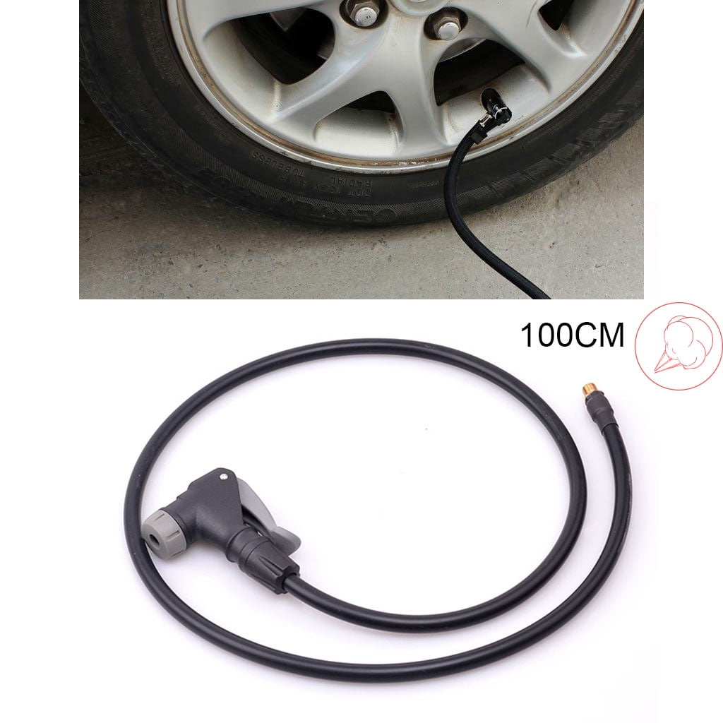 Car Air Rubber Hose Tire Inflator Hose Inflator Self-Locking Tube ...