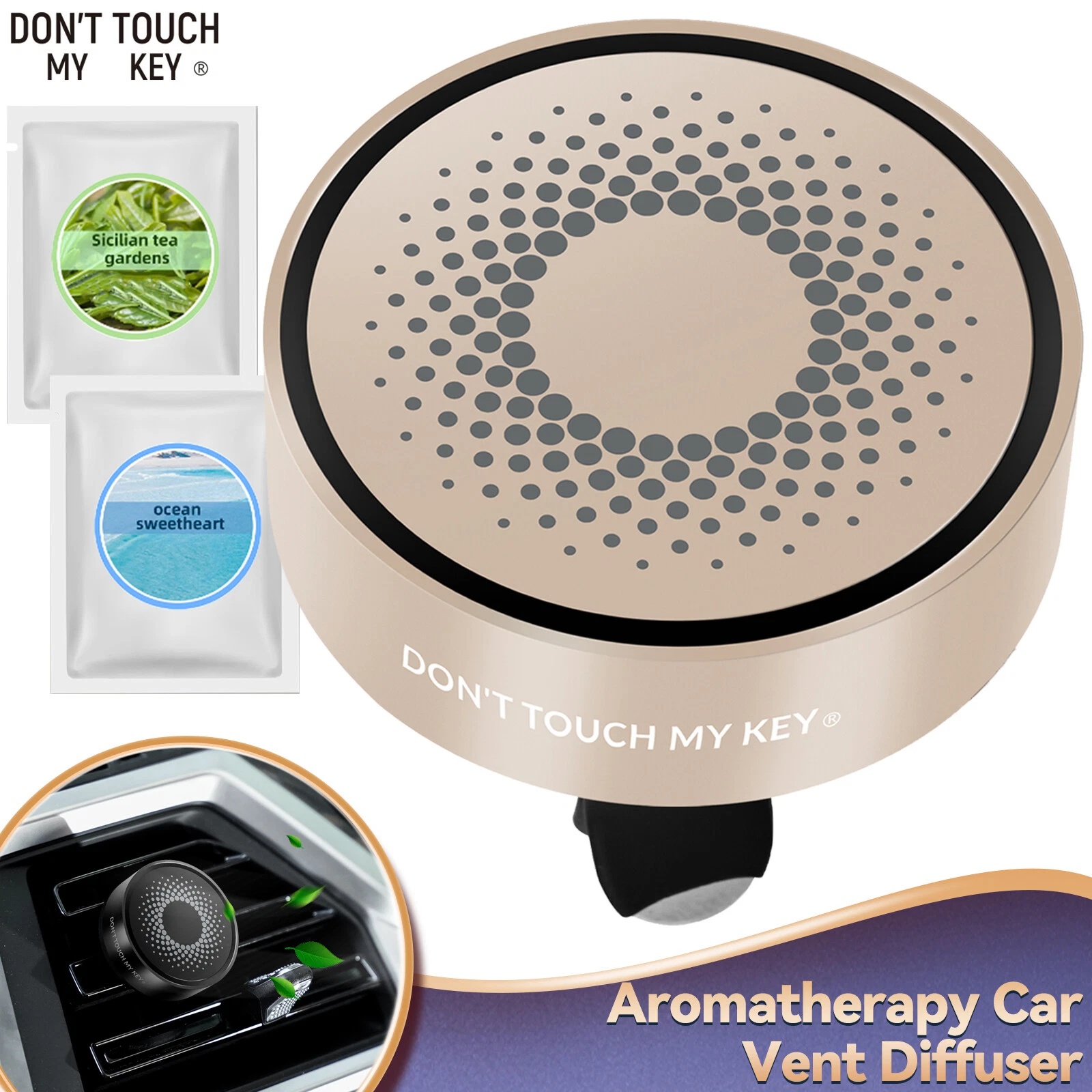 Car Air Vent Clip 38Mm Freshener Aromatherapy Fragrance Essential ...