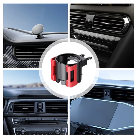 Car Air Vent Cup Holder Expandable Drink Base Phone Stand Adjustable ...