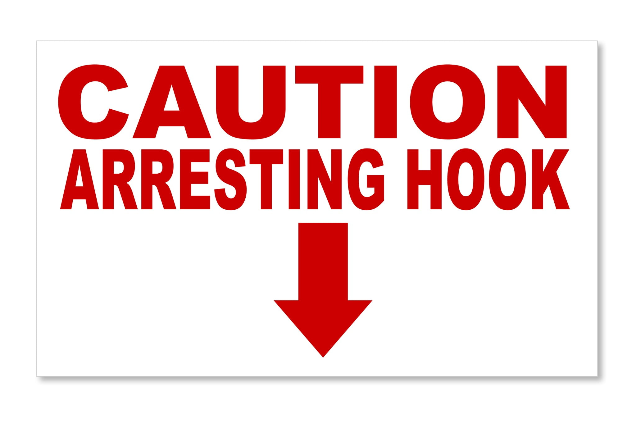 Car Airplane Aircraft Airport Caution Danger Arresting Hook Safety ...