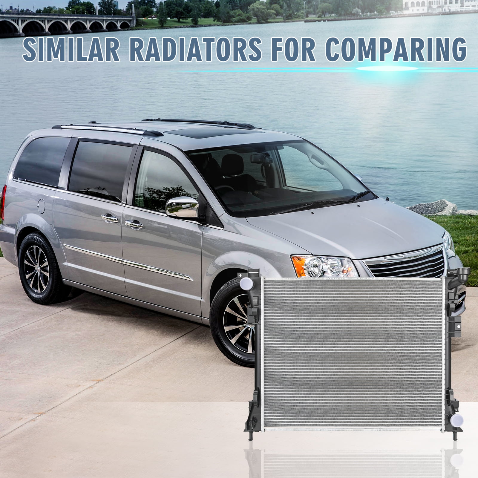 Car Aluminium Radiator Compatible With 2008-2020 Grand Caravan Ram ...