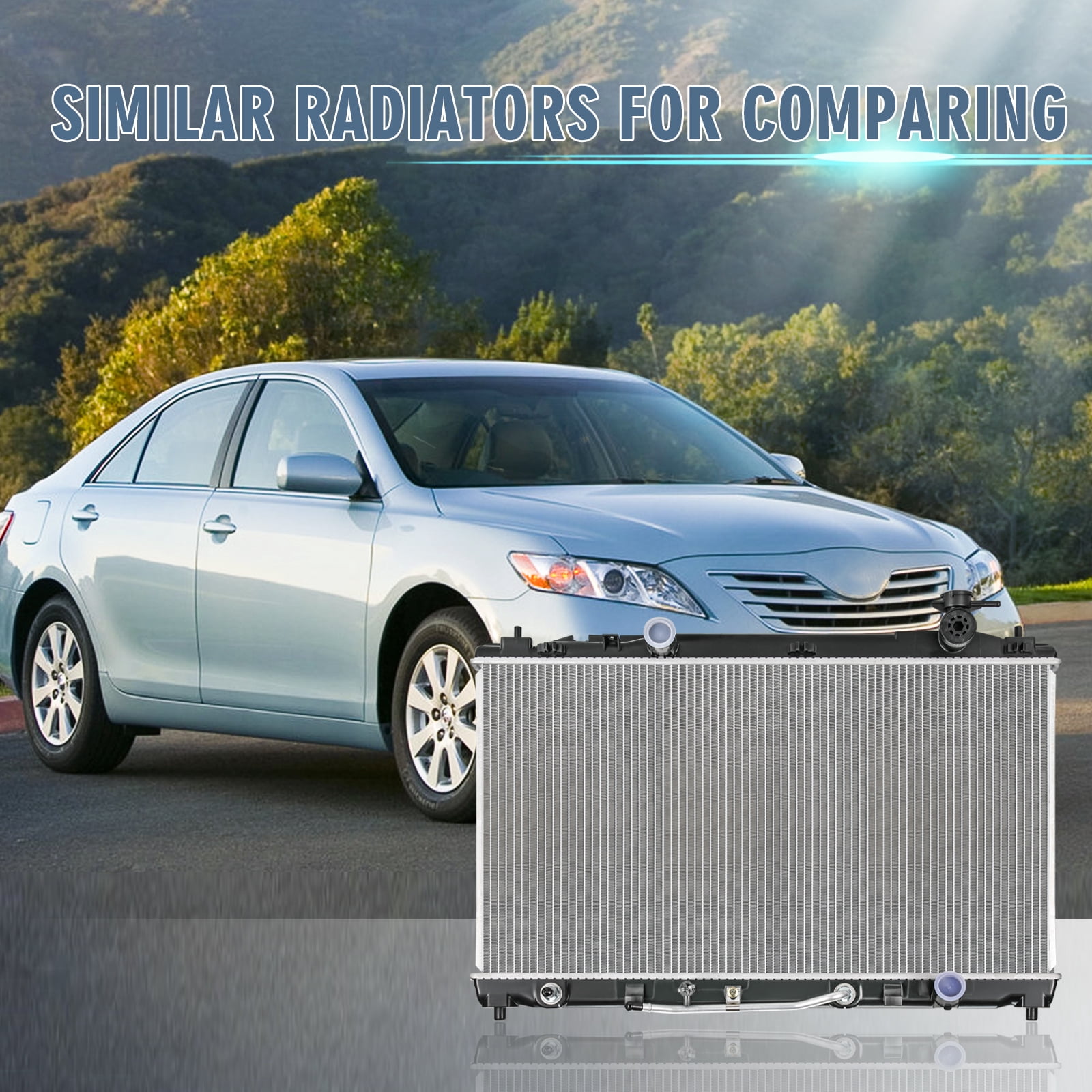 Car Aluminium Radiator For Toyota Camry 2007-2011, GAS, 2.4L 2.5L, 2917 ...