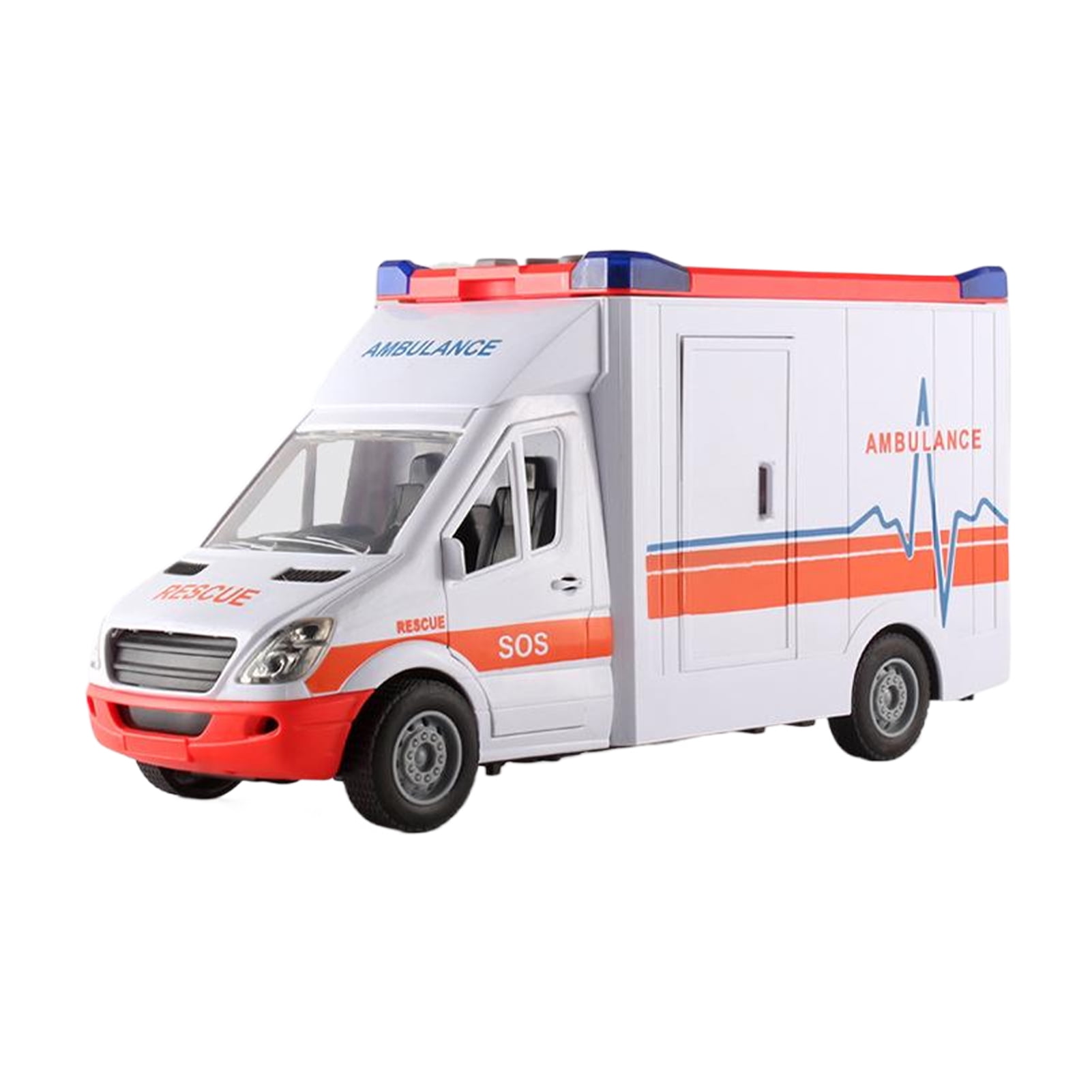 Car Ambulance Toy, Rescue Vehicle, Ambulance Toy with Light and Sound ...