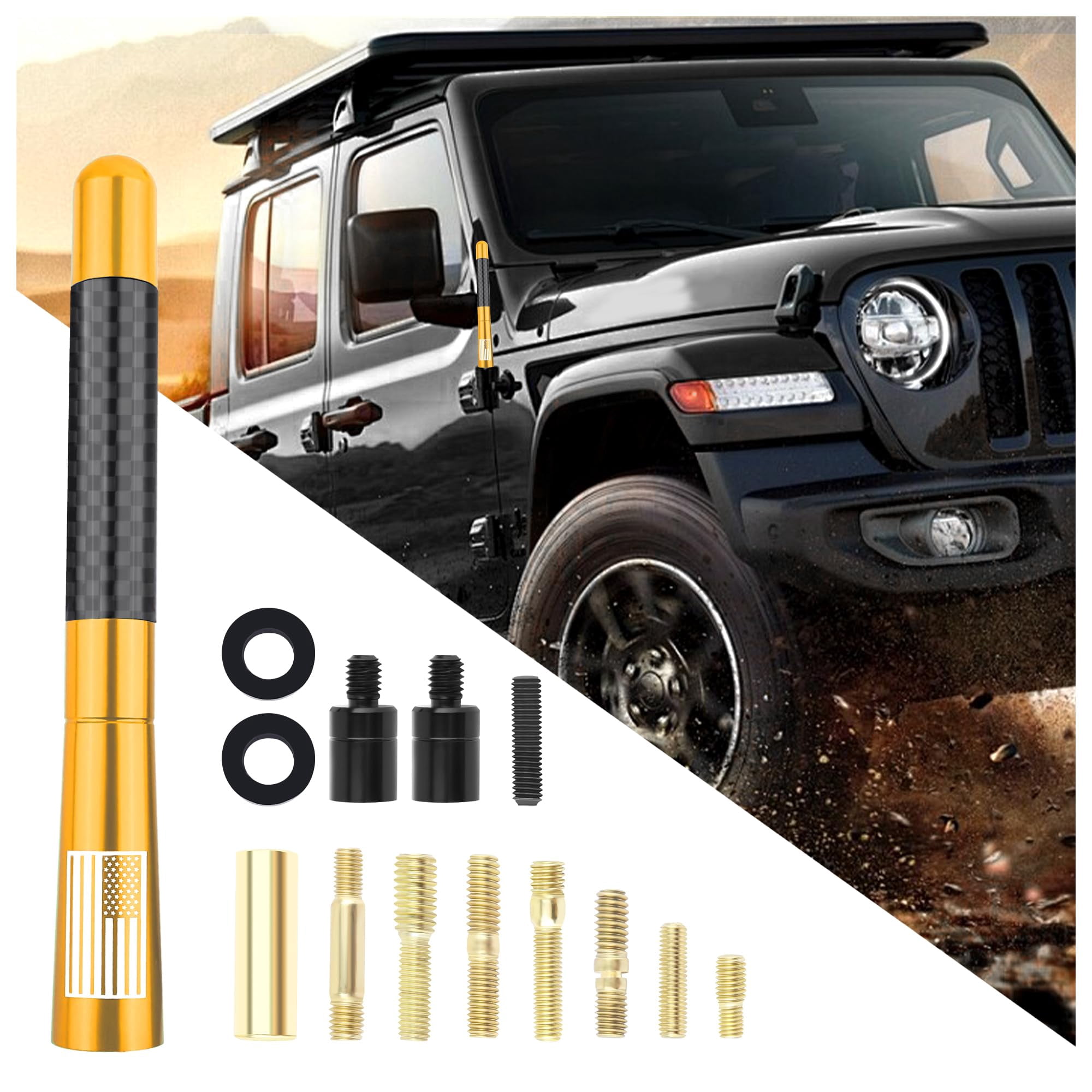 Car Antenna Replacement,American Flag Antenna for Car Decorations ...