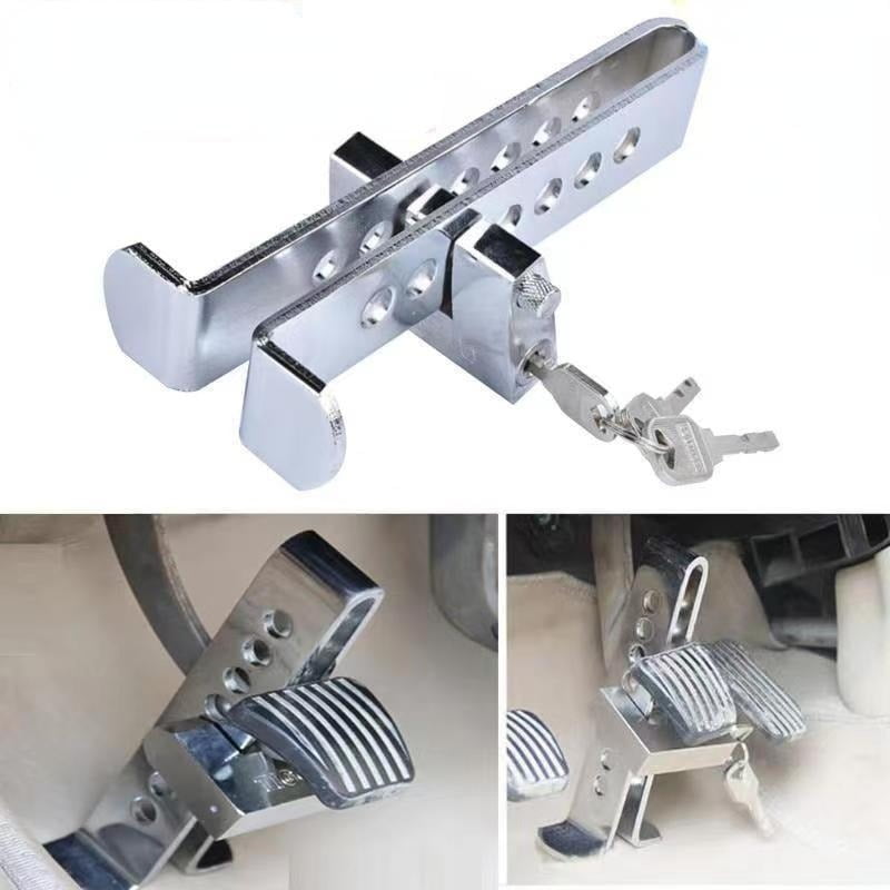 YY Car Anti-Theft Brake Clutch Lock, Hidden Brake Throttle Pedal Lock ...