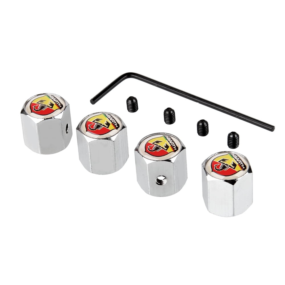Car Anti-theft Valve Caps for Fiat Abarth 595 Ducato Punto Doblo Tipo ...