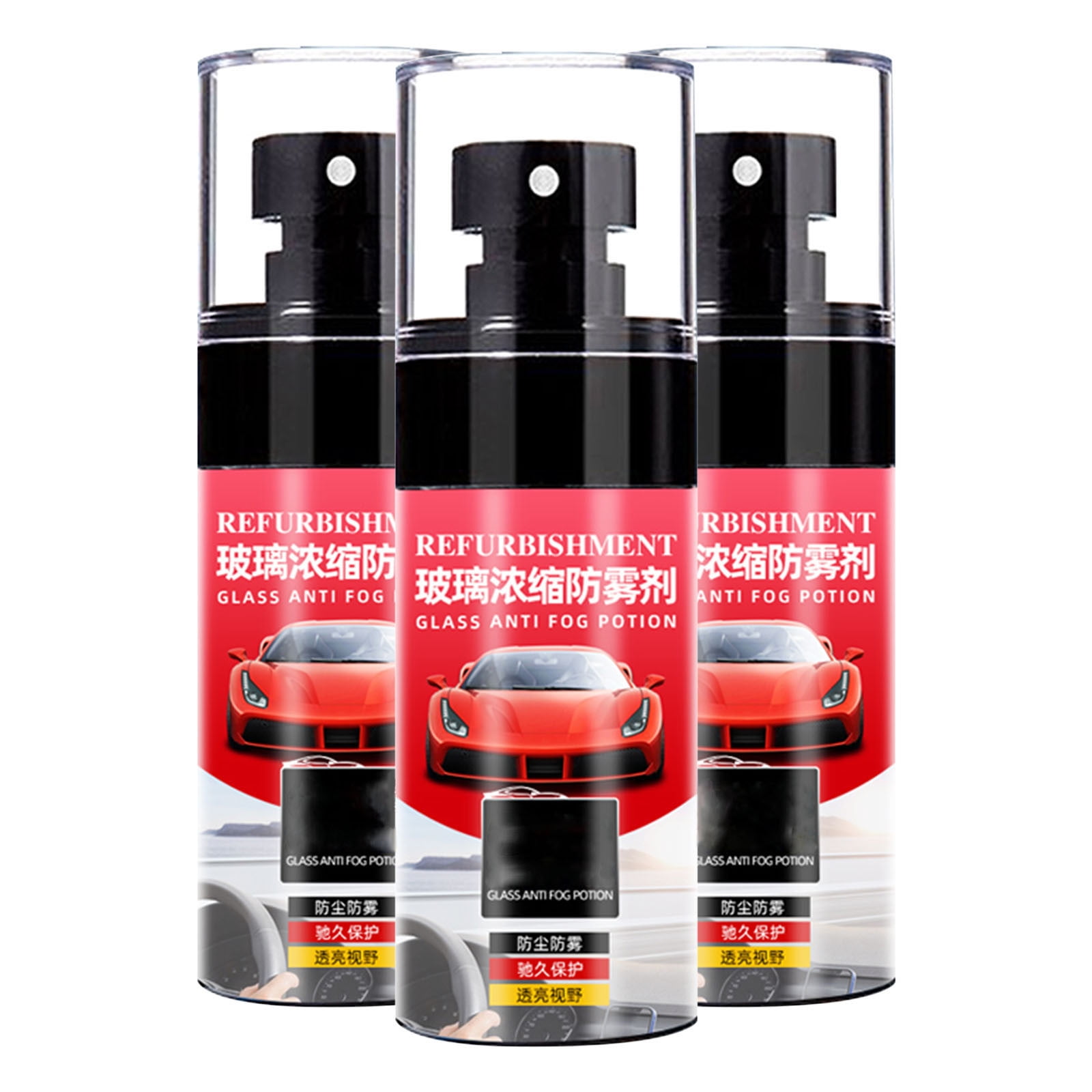 Car AntiFog Spray, Interior Windshield Treatment Car Glass Defogger ...