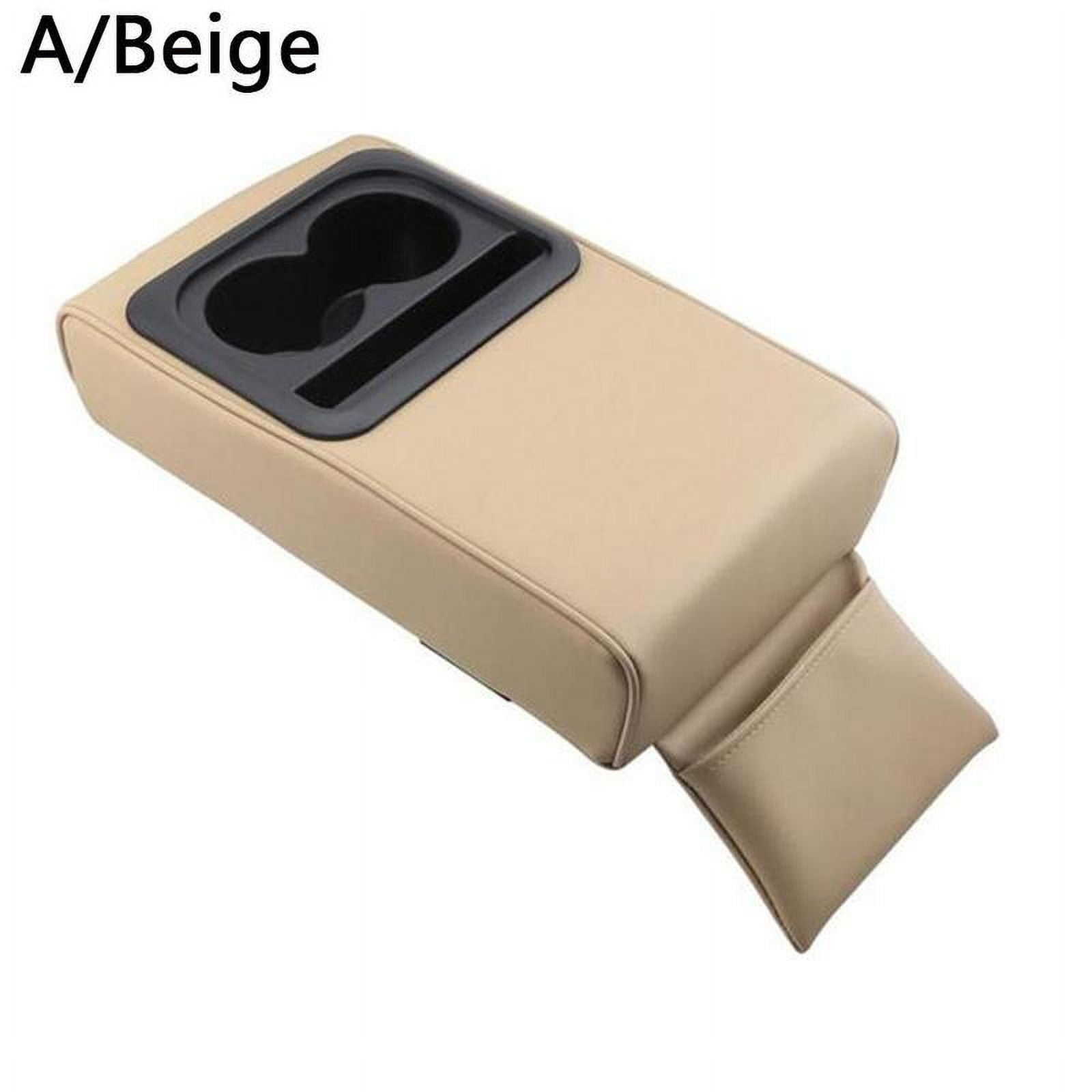 Car Armrest Center Console Boxes PU Leather Cup Holder Storage Bra ;щ ...
