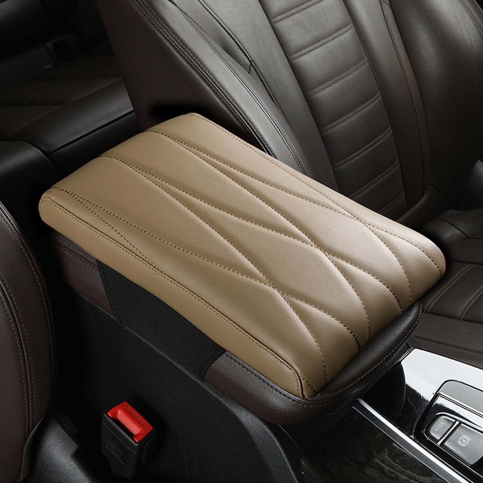 Car Armrest Cushion Pad, Memory Foam Center Console Cover with Soft ...