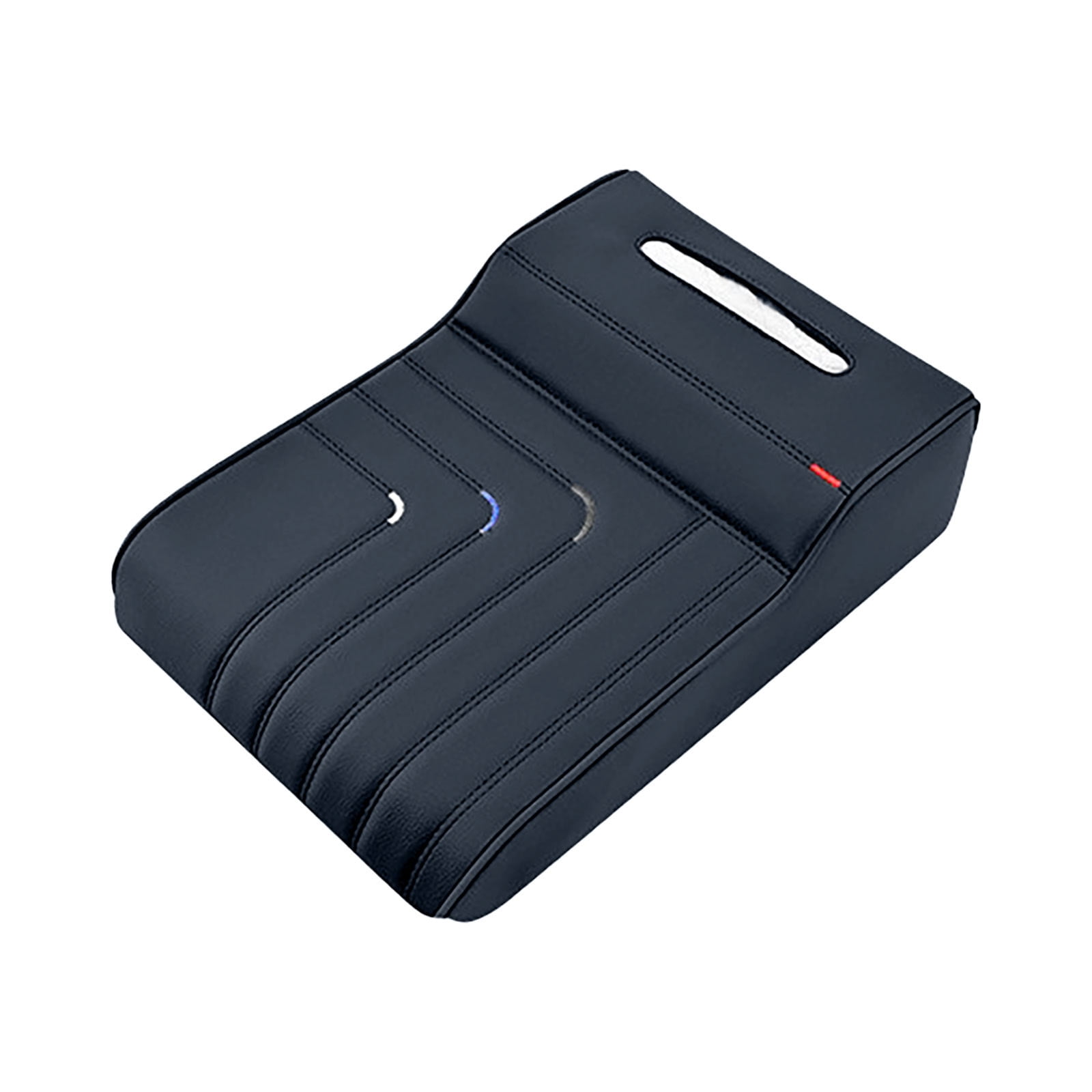 Car Armrest Organizer with Tissue Holder and Memory Foam Cushion ...