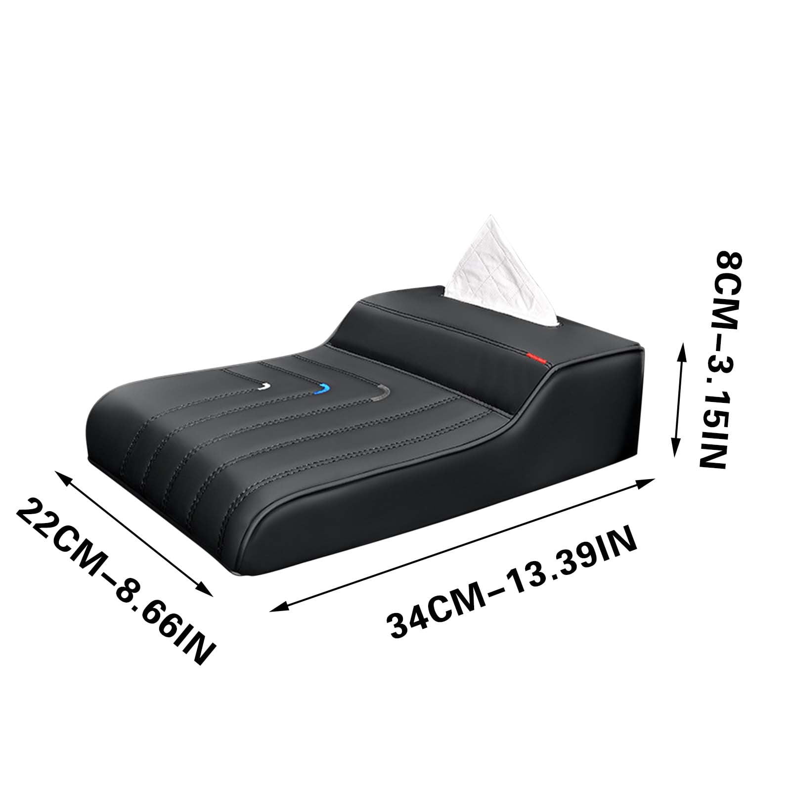 Car Armrest Pad with Built-in Tissue Box | Ergonomic Height-Adjustable ...