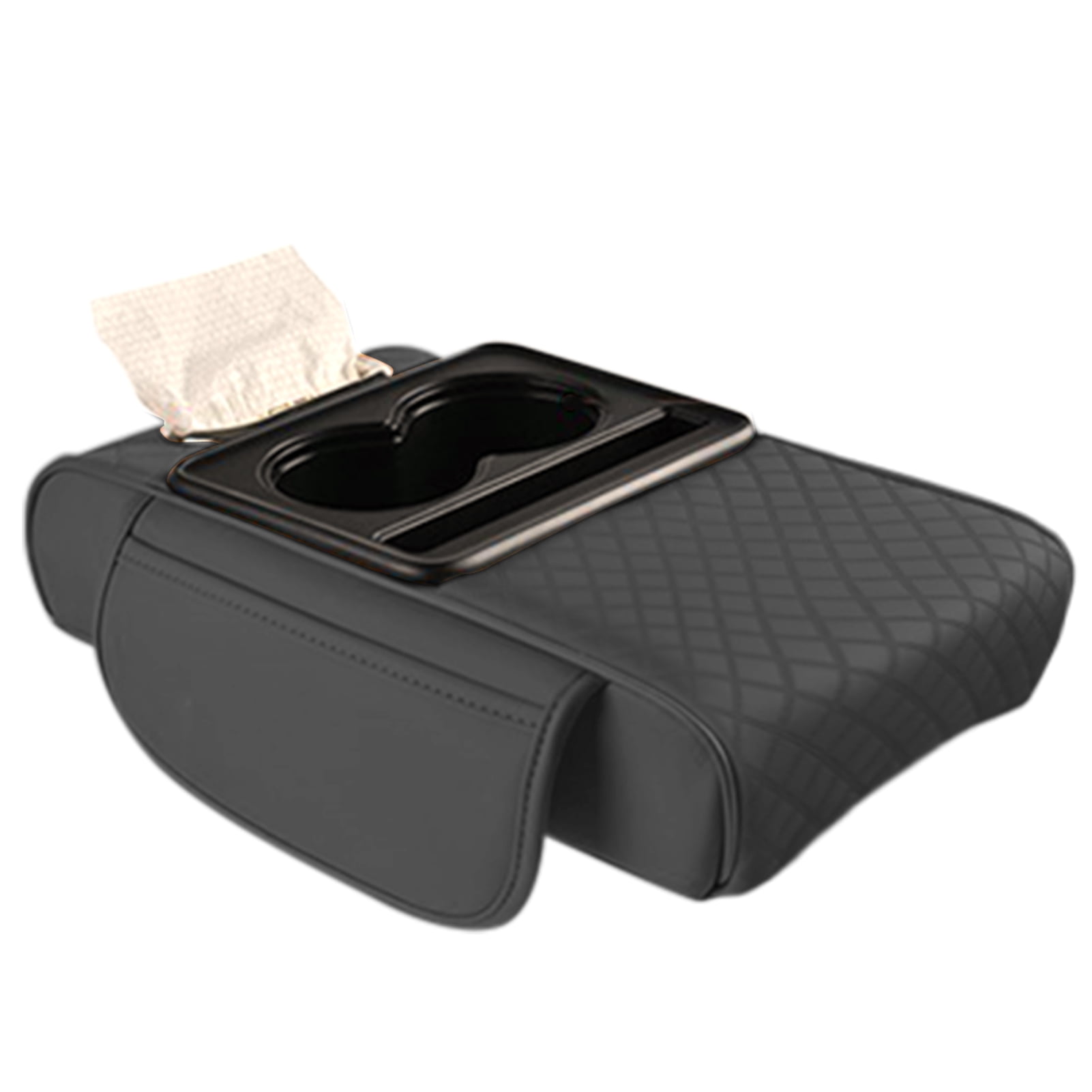 Car Armrest Storage Box, Center Console Armrest Cushion Organizer ...
