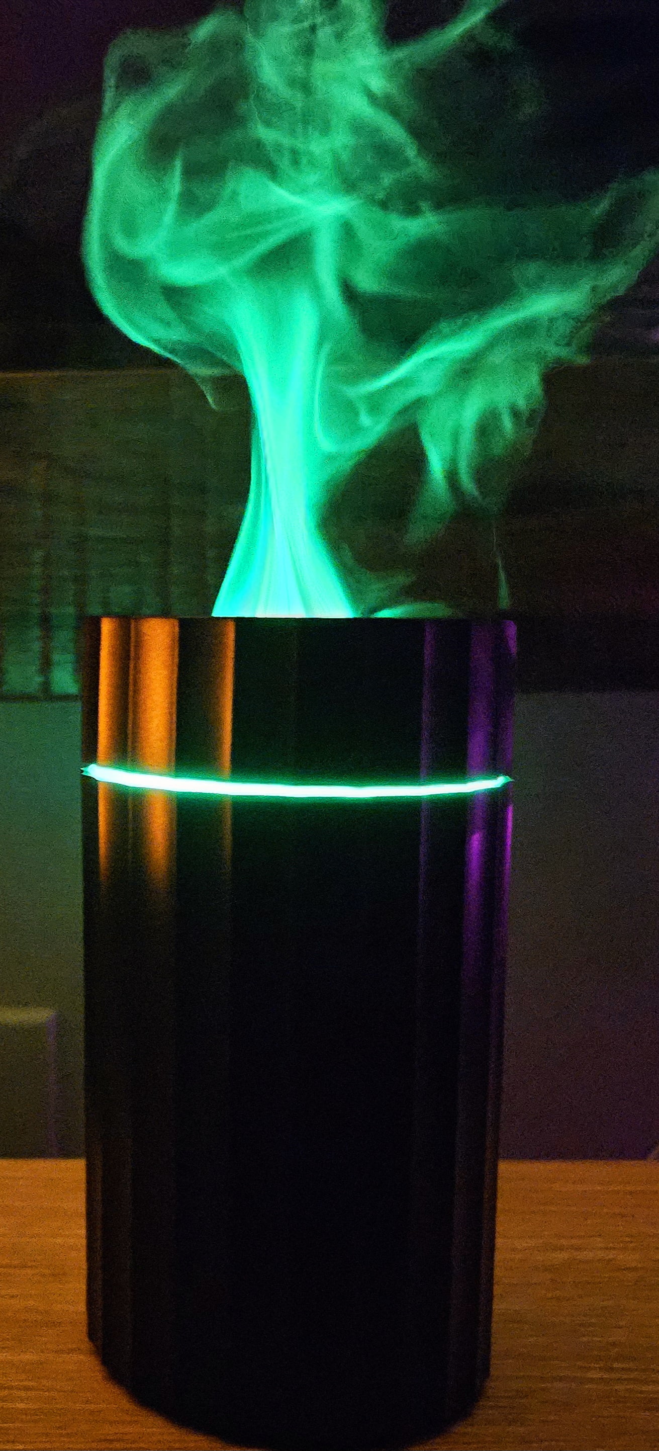 Silent Car Aromatherapy Diffuser - Led Fire Multicolor Humidifier for ...