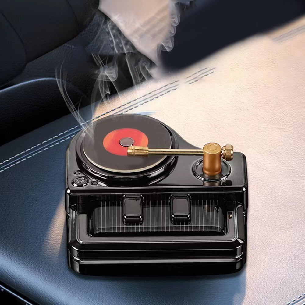 Car Aromatherapy Phonograph Air Fragrance Solar With Rotating propeller ...