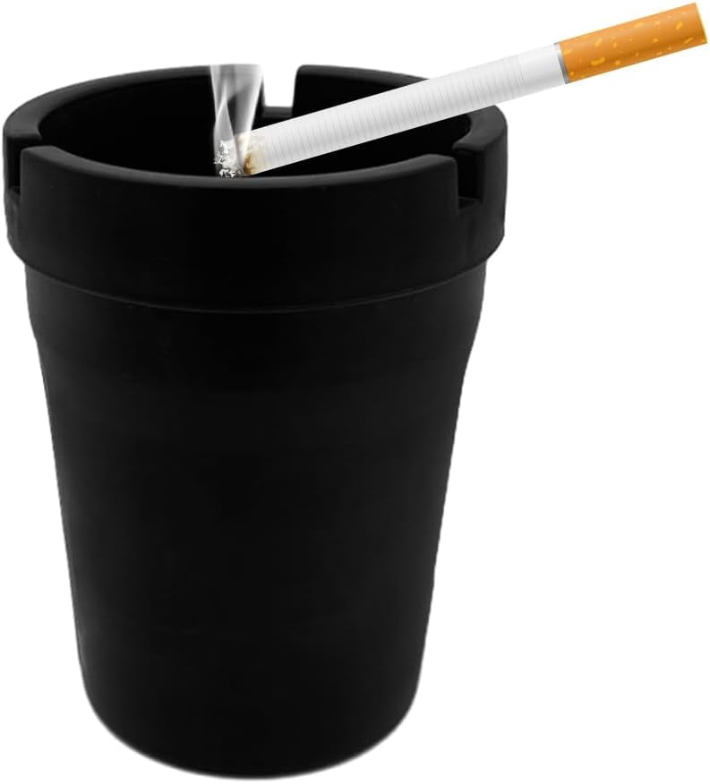 Car Ashtray, Smokeless Smellproof Windproof Self-Extinguishing Auto ...