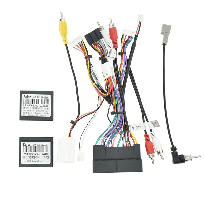 Car Audio 16PIN DVD Player Power Calbe Adapter With 2 Canbus Boxes For ...