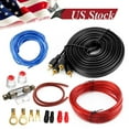 Car Audio 8 Gauge Cable Kit Amp Amplifier Install RCA Subwoofer Sub ...