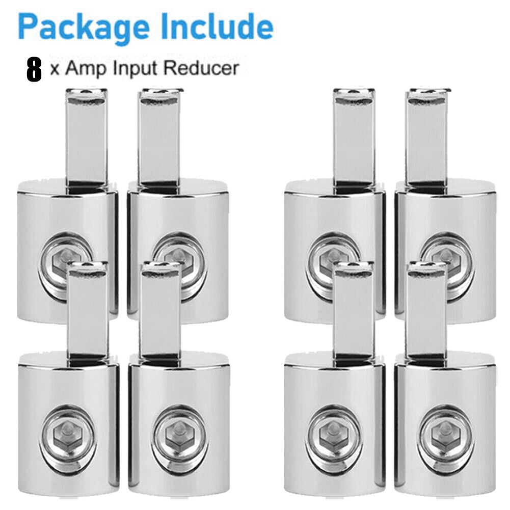 Car Audio AMP Gauge Ground Wire Pin AWG Input Wire Reducer Connector ...